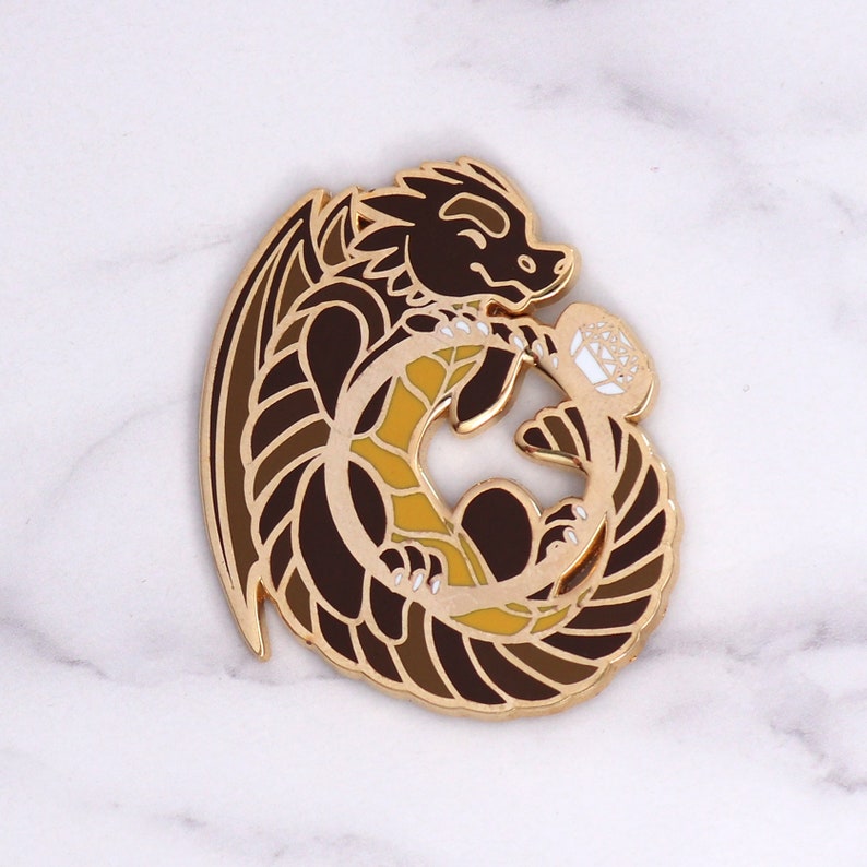 Ring Dragon Enamel Pin - Etsy