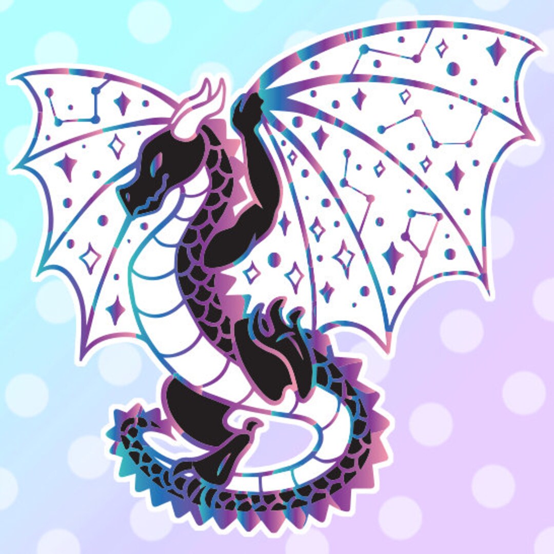 PRE-ORDER: Rainbow Celestial Wyvern Dragon Enamel Pin - Etsy