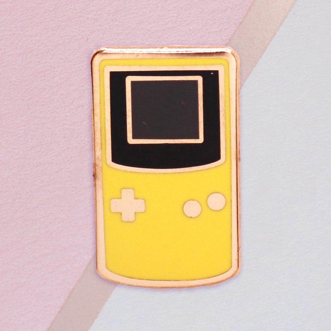 Yellow Handheld Game Console Mini Pin - Etsy