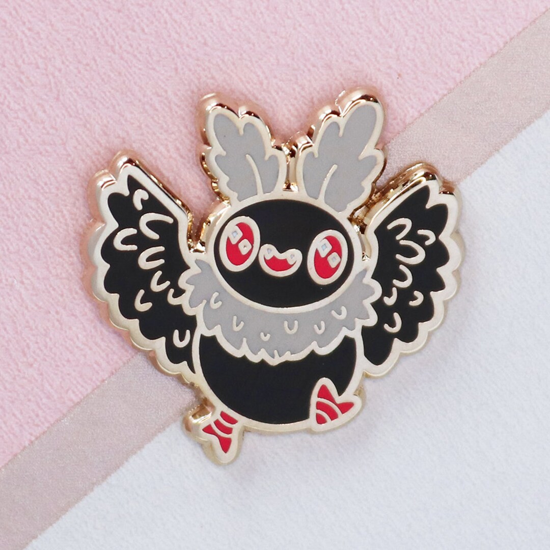 Mothman Mini Pin - Etsy