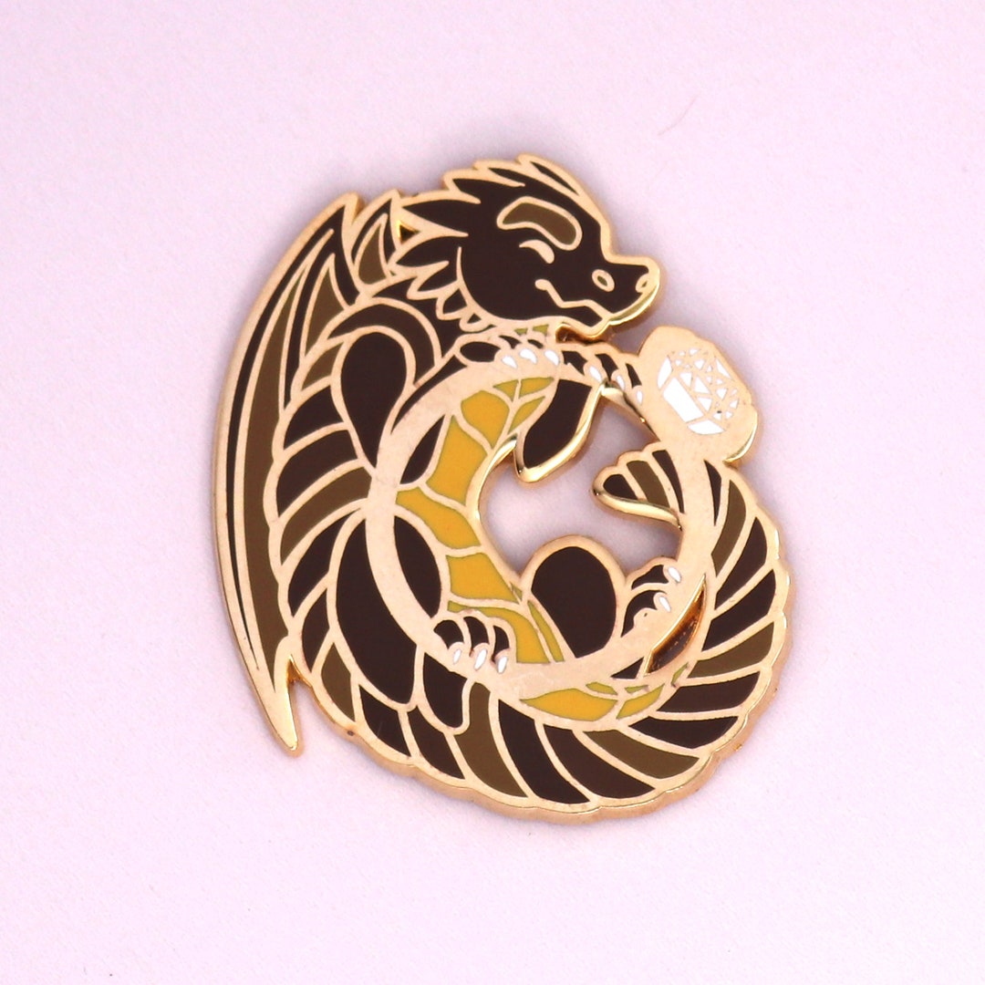 Ring Dragon Enamel Pin - Etsy