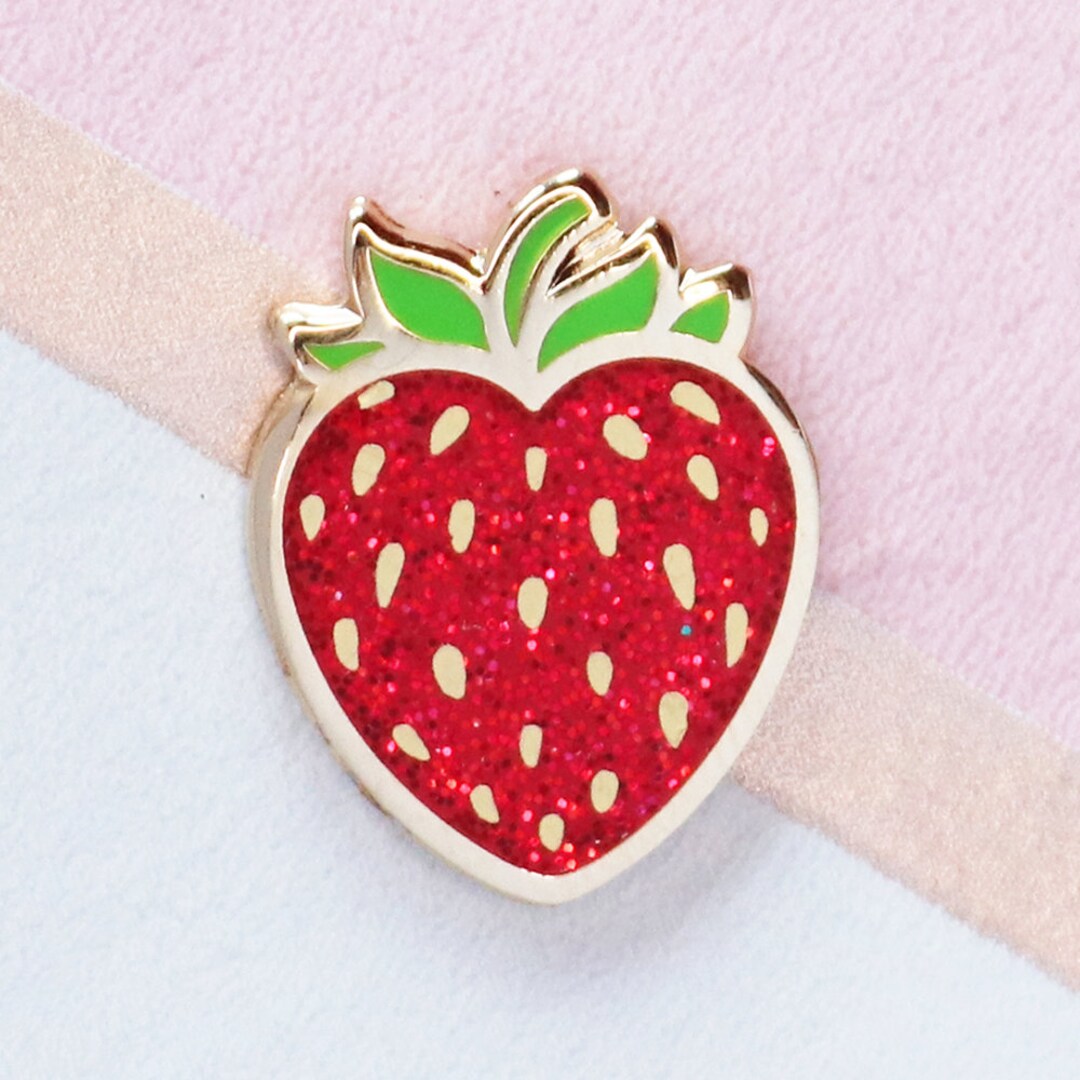 Strawberry Mini Pin - Etsy
