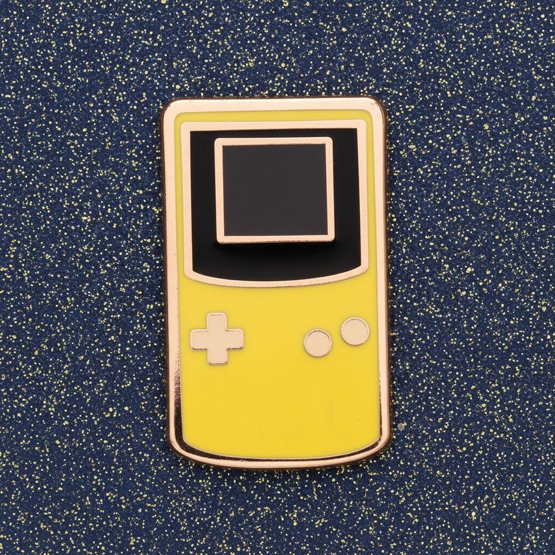 Yellow Handheld Game Console Mini Pin - Etsy