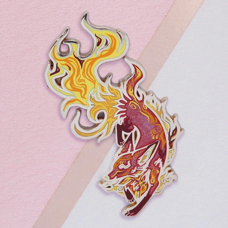 Fox Pin - Etsy