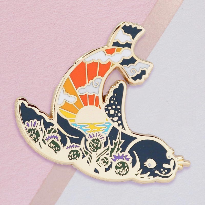 Artist Enamel Pin - Etsy