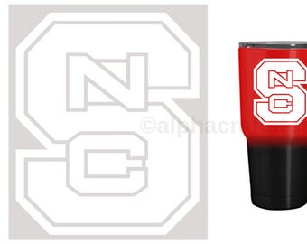 Nc state decal | Etsy