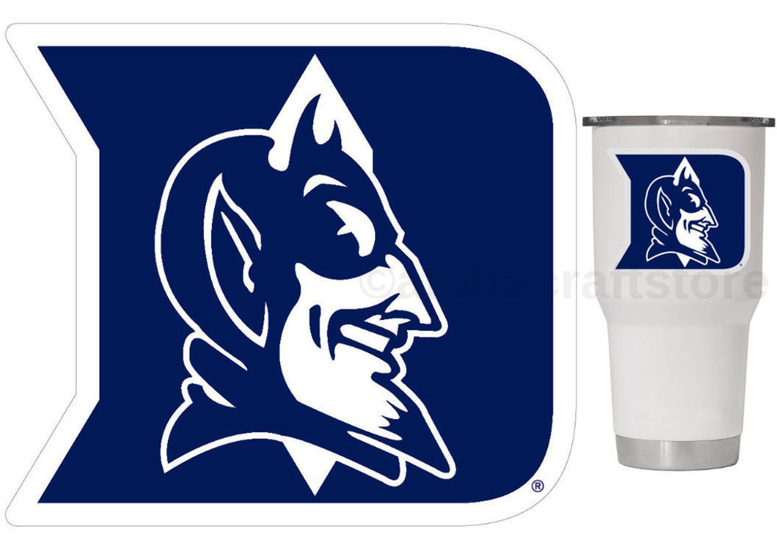 Duke Blue Devils 3 Premium Vinyl Die Cut Decal Sticker | Etsy