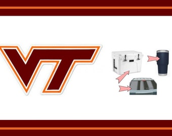 Virginia Tech Car Decal | Etsy