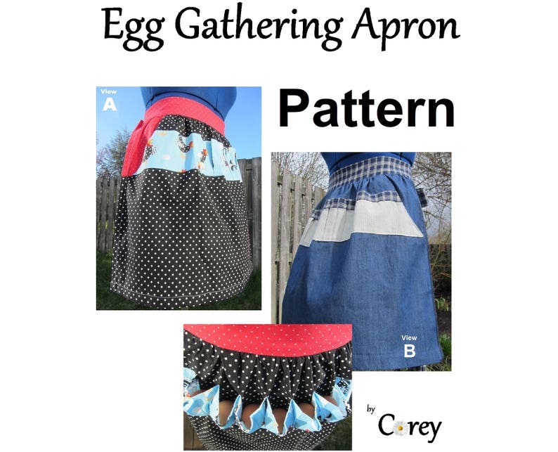 Egg Gathering Apron Pattern Instant Digital Download - Etsy