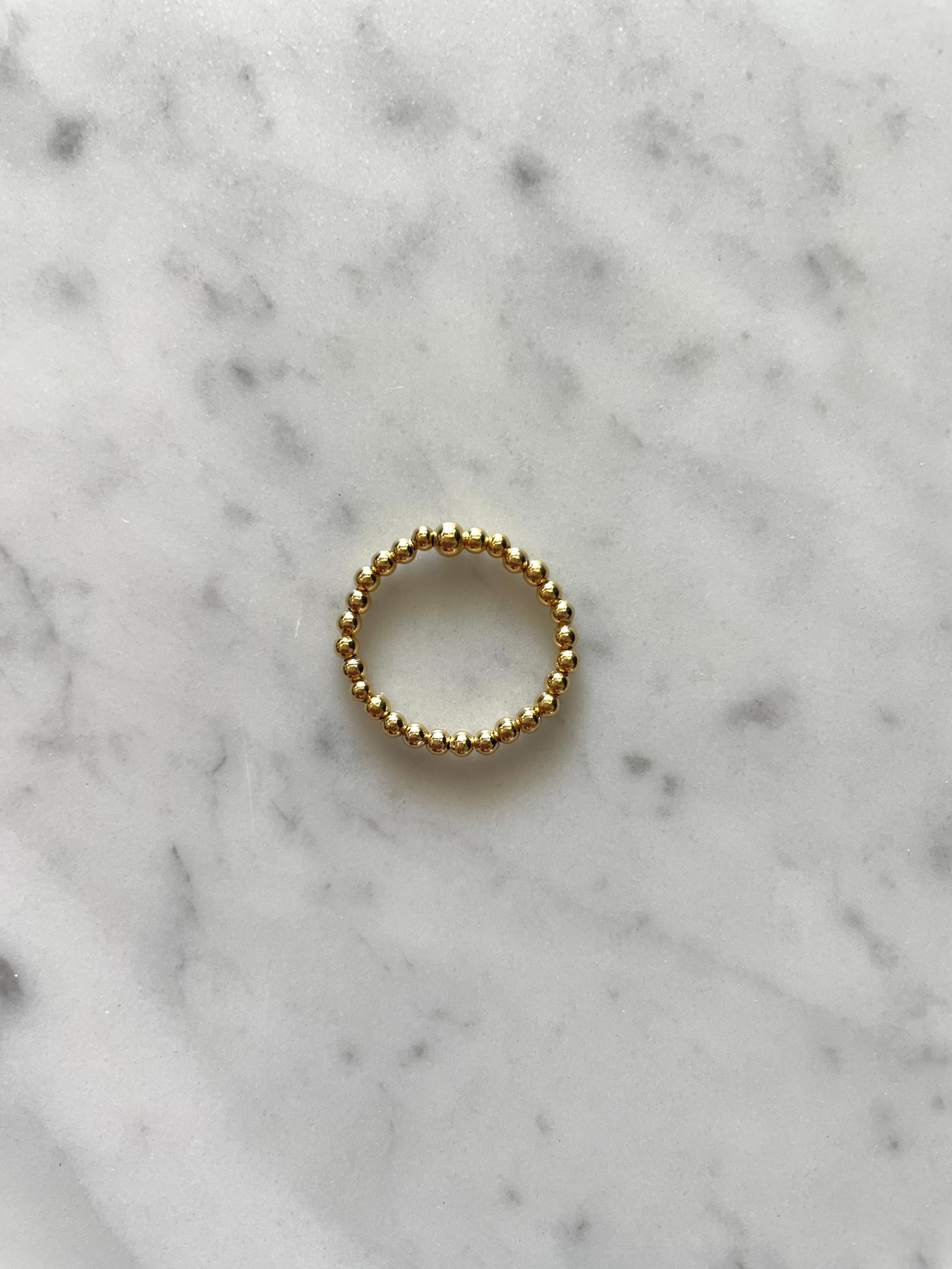 Gold Filled Beaded Ring | Stacking Rings for Women | Cute Beaded Rings | Layering Rings ...