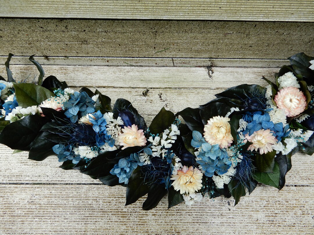 Dried Flower Garland, 2 Ft, Table Runner, Mantle, Swag, Wedding, Home ...