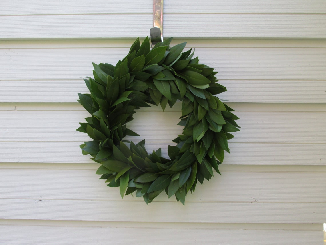 Fresh Bay Leaf Wreath 15", Winter Home Decor, Herbal Cooking, Soups ...