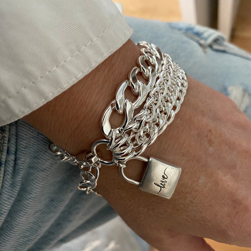 Silver Love Bracelet - Etsy