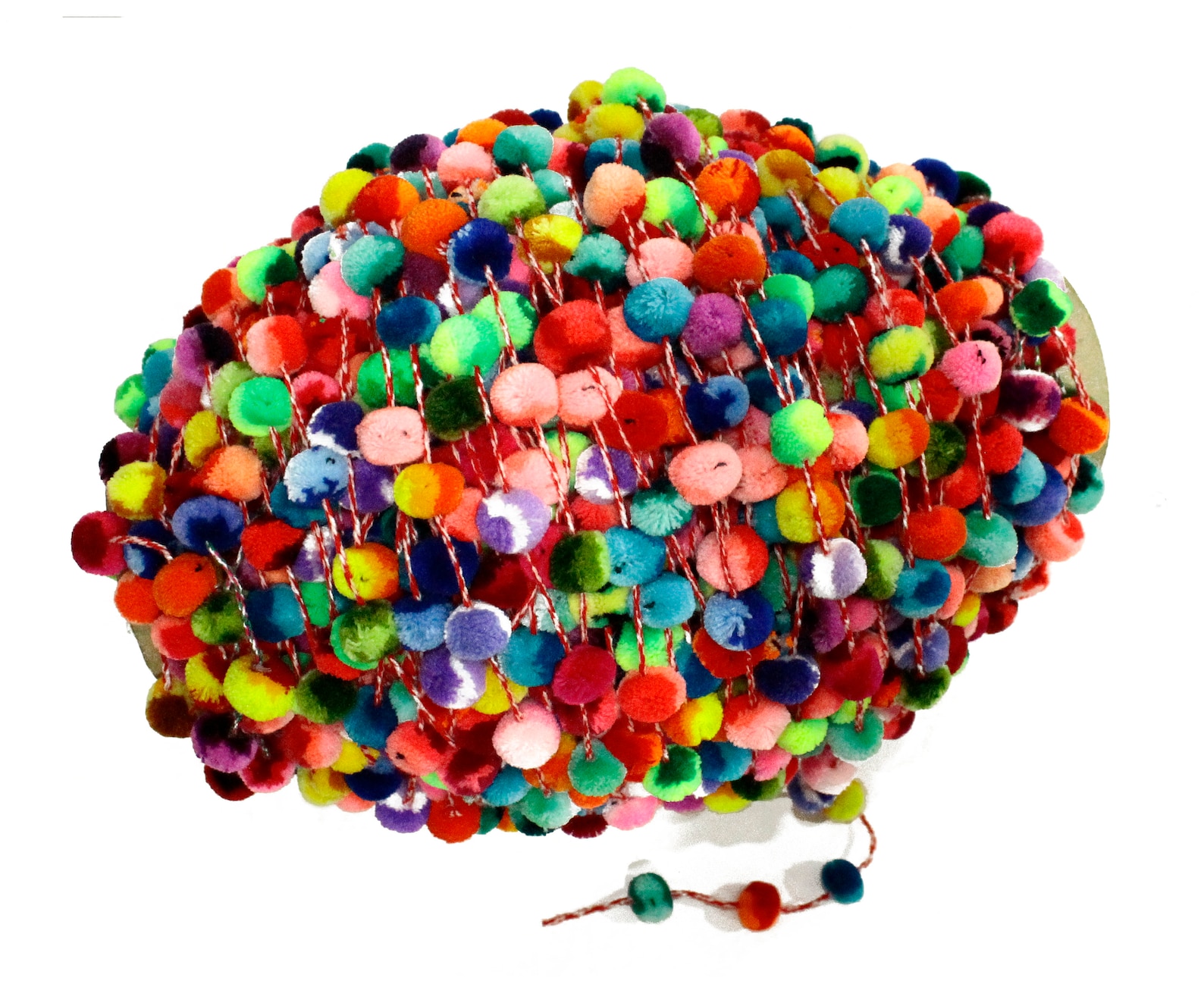 PERUVIAN Pom Pom Tassels Garland Ethnic Garland Pom pom | Etsy