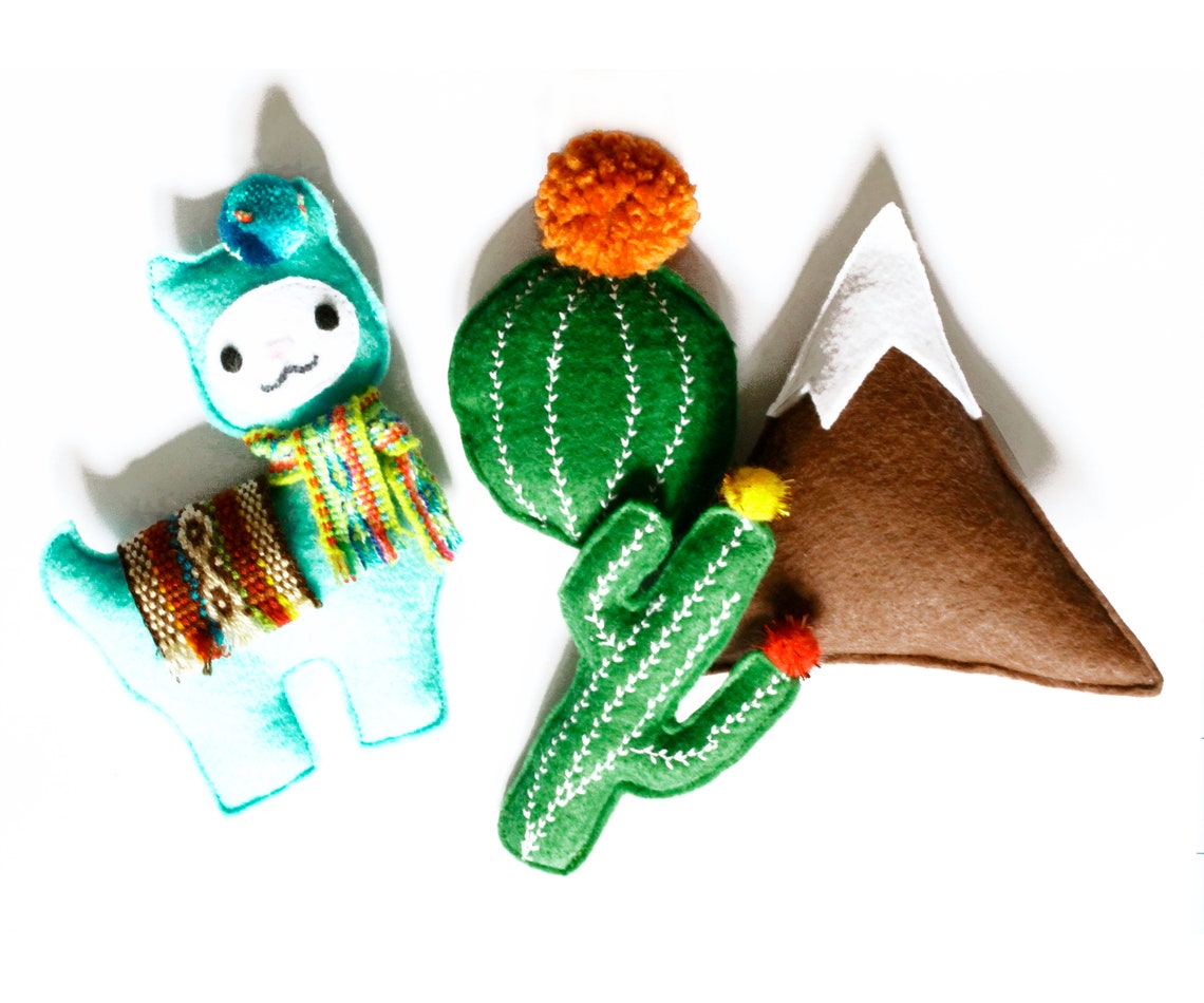 PERUVIAN ALPACA Garland, Ethnic Garland, Felt Alpaca Bunting, Nursery ...