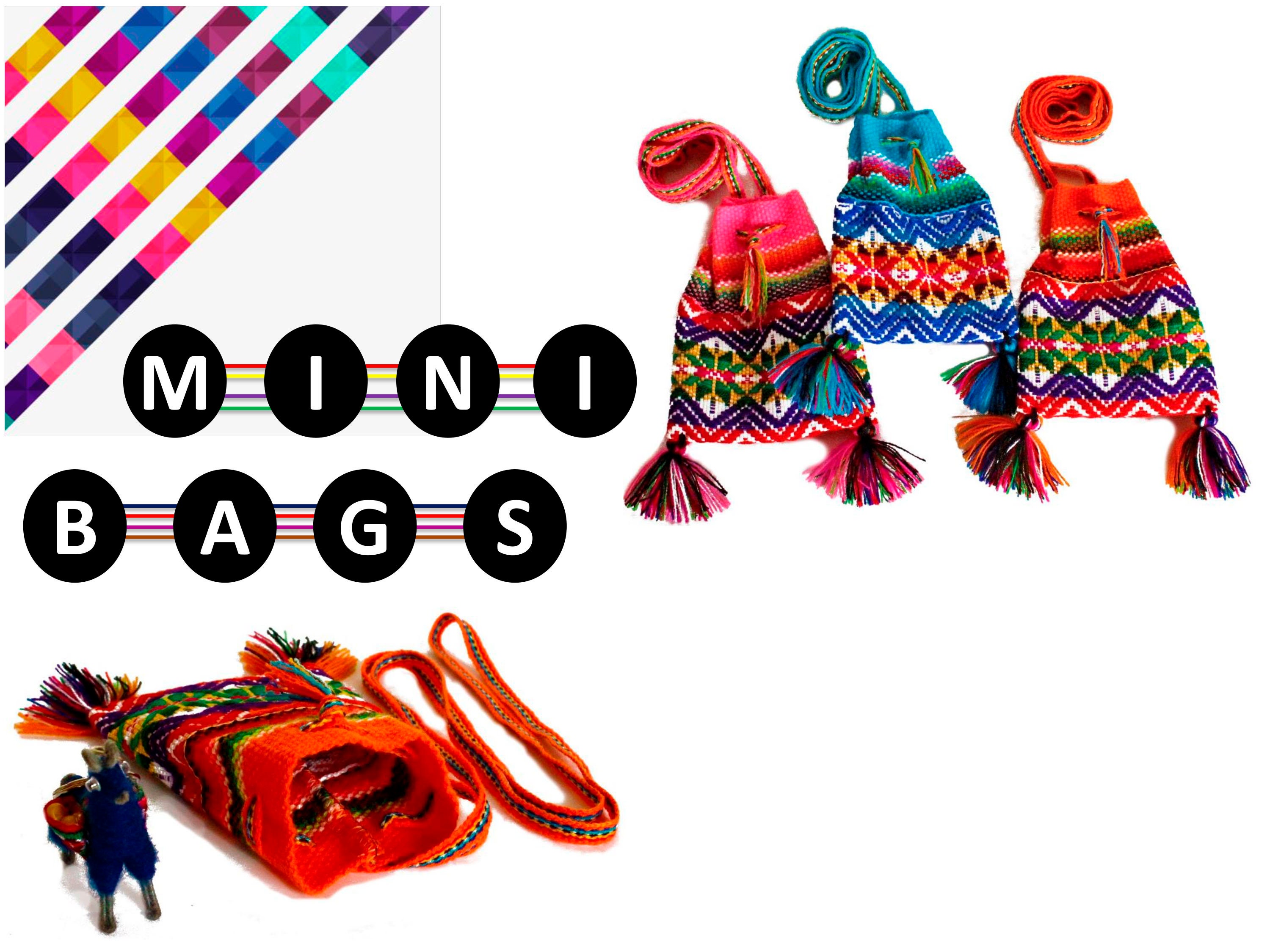 1 3 6x Peruvian Favor Party Bags Multicolor tribal boho | Etsy