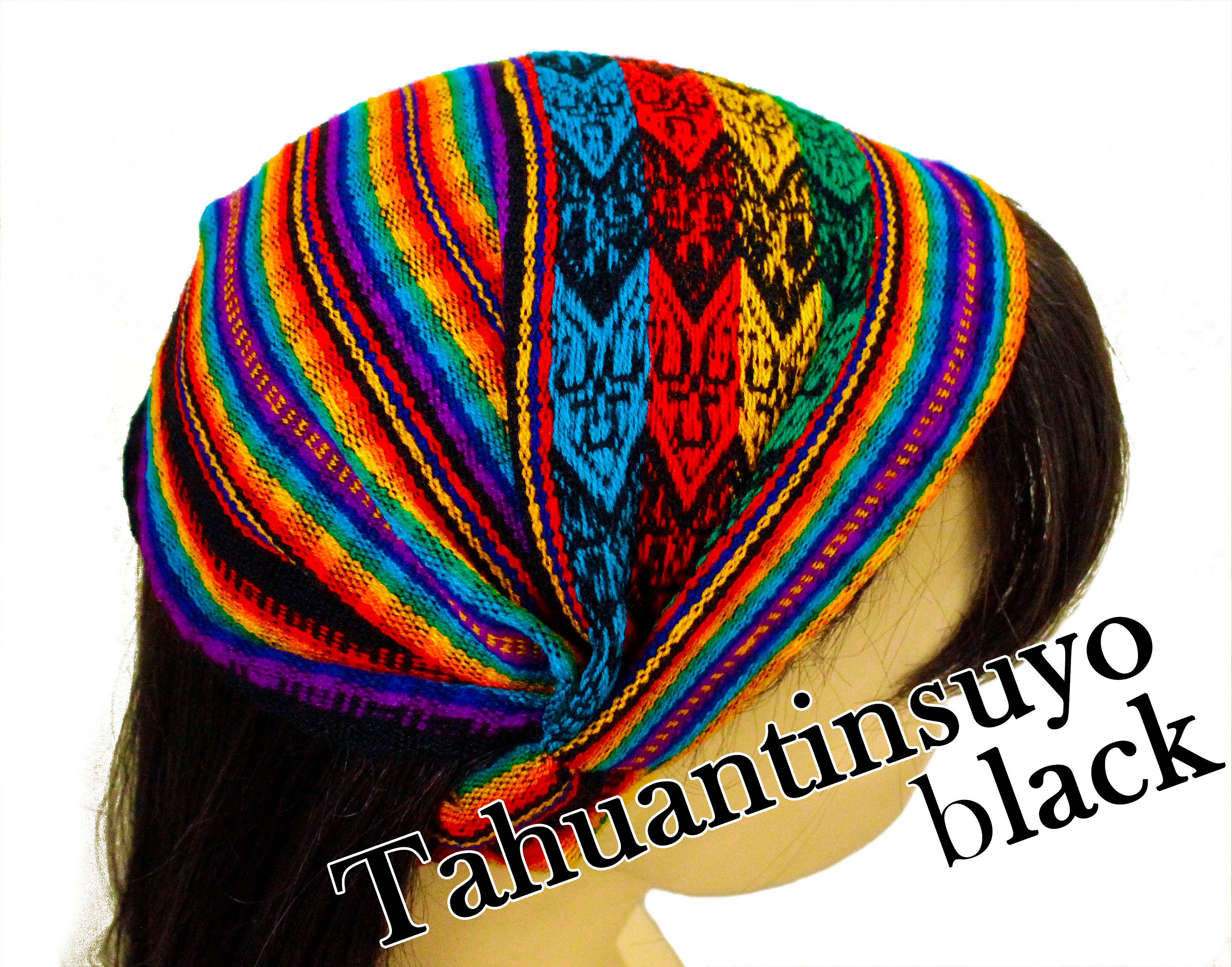 Rasta / Rainbow Color Peruvian Fabric, Peruvian Textile, Multicolor ...