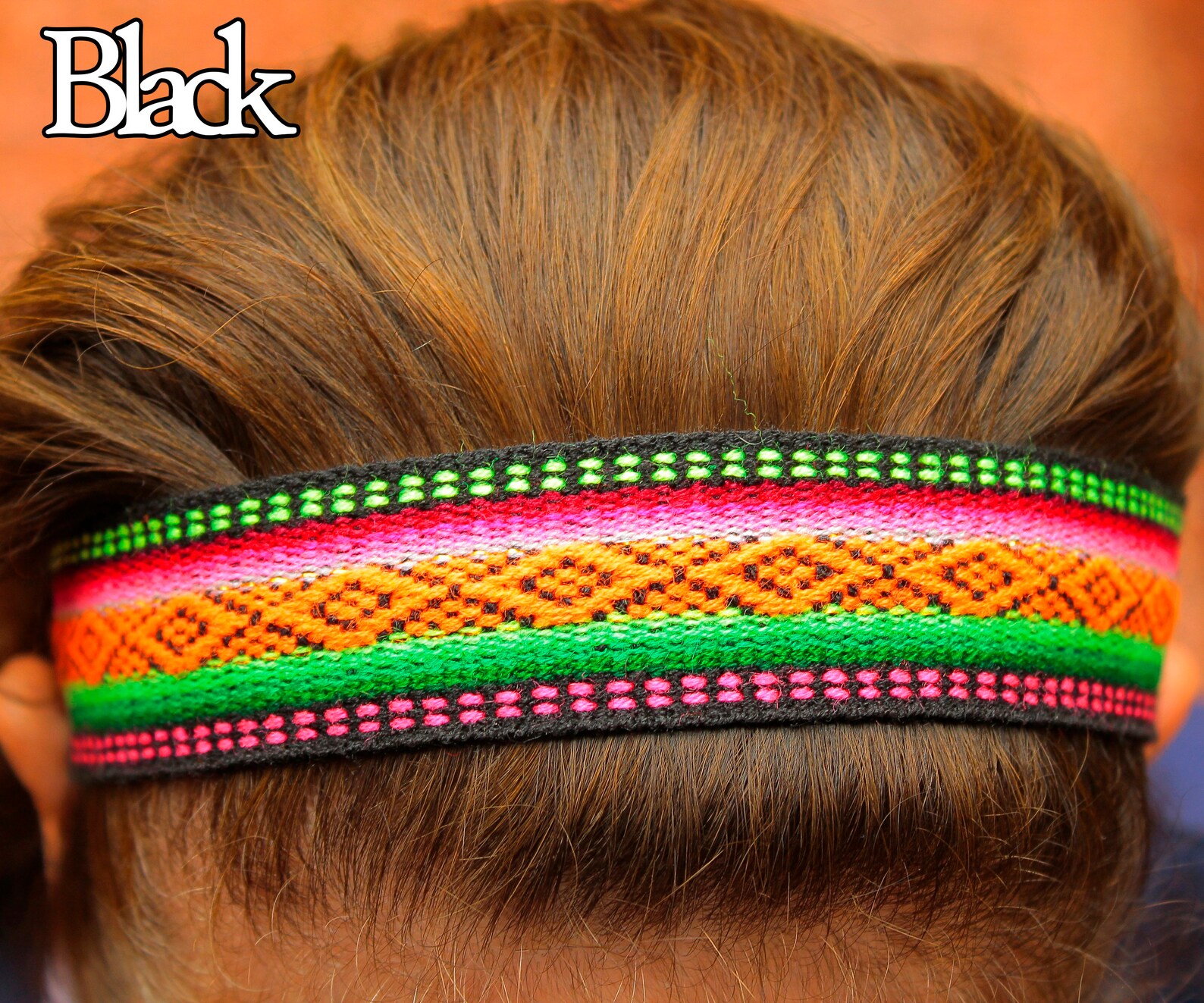 BLACK Peruvian fabric Peruvian textile Multicolor Woven | Etsy