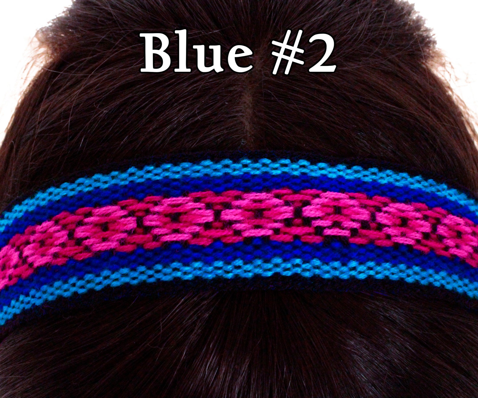 BLUE Peruvian Fabric Headband Peruvian Blue Trim Multicolor - Etsy