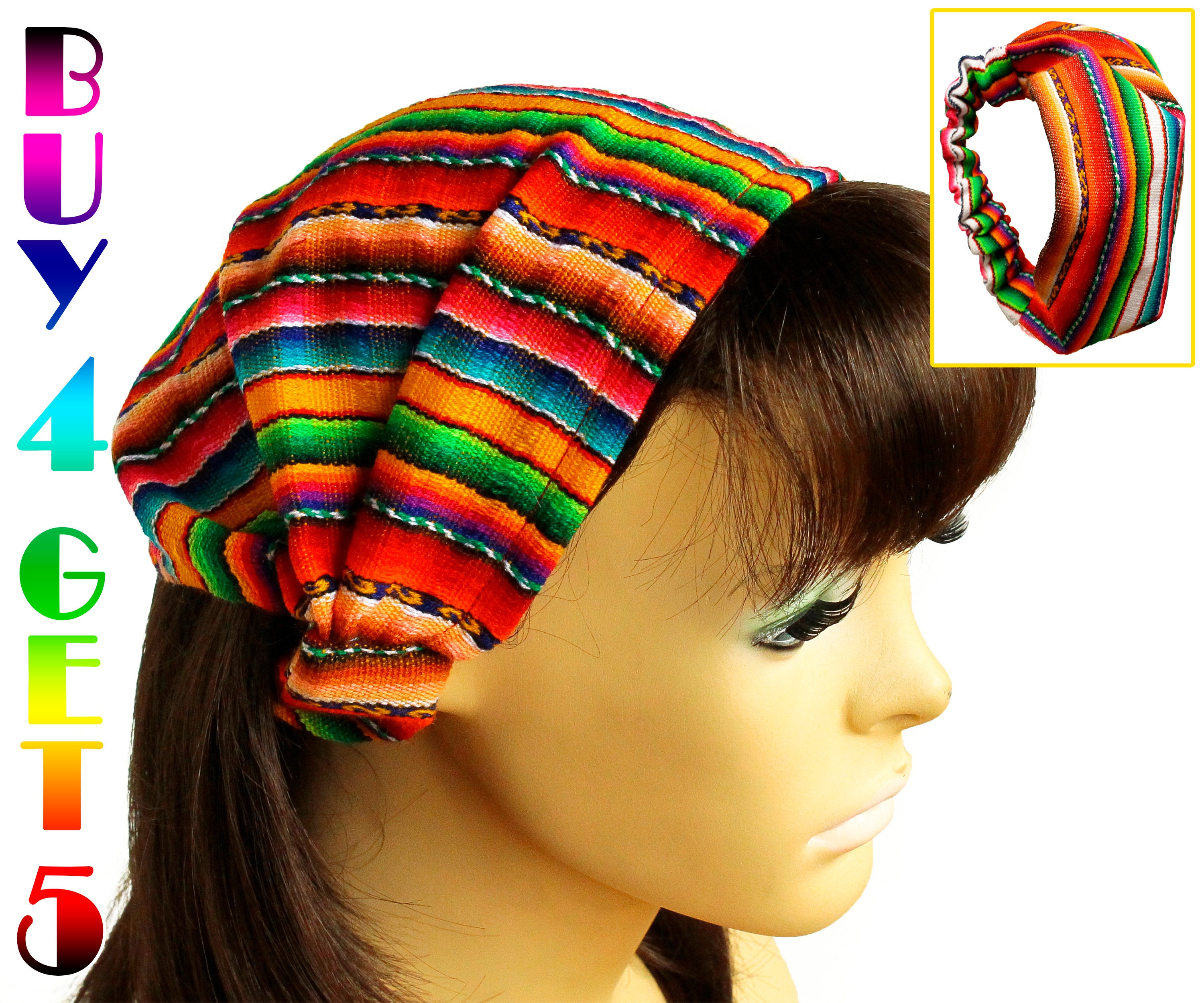 Amarilla Vincha Turbante boho bohemio vincha ancha de tela - Etsy España