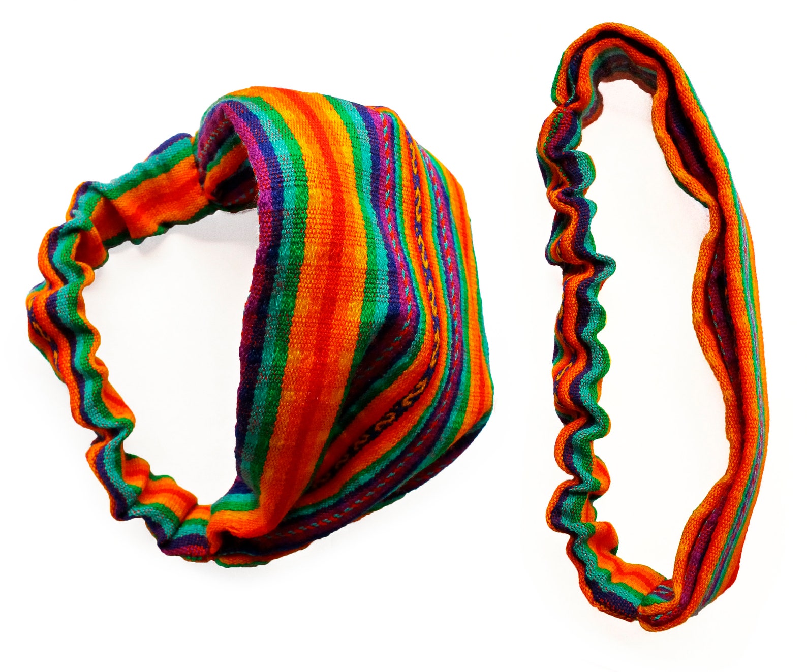 Rasta / Rainbow Color Peruvian Fabric, Peruvian Textile, Multicolor ...