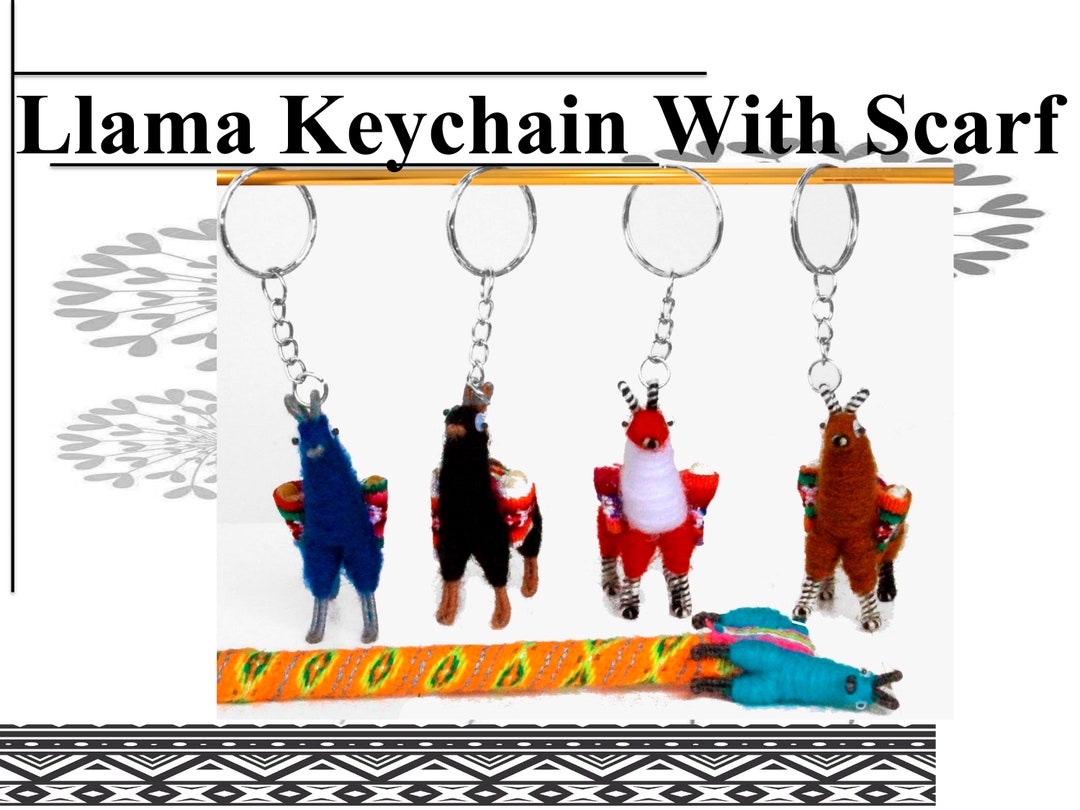 3x 6x 11x Tiny Llama Keychain, Ethnic Decoration, Anniversary Gifts ...