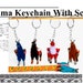 3x 6x 11x Tiny Llama Keychain Ethnic Decoration Anniversary - Etsy