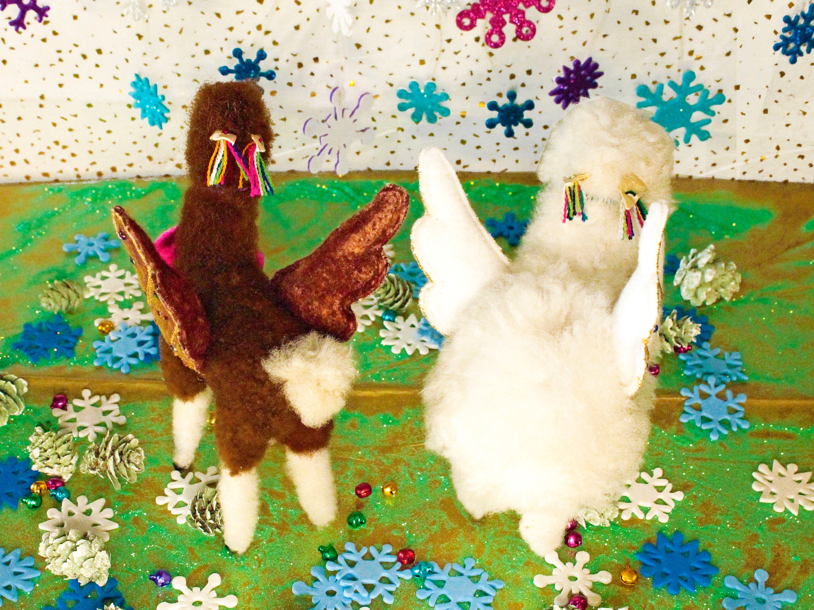 SMALL Angel Peruvian Stuffed Alpaca Christmas Tree Ornament - Gift ...