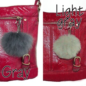 ALPACA FUR Pom Pom Keychain. Pom Pom Charm Accessory. Ethnic Boho Chic ...