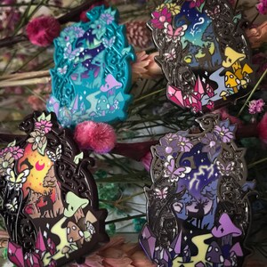 Into the Fae Wood Enamel Pins, Fae Enamel Pins, Fantasy Pins, Magic ...