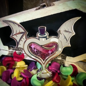 Dracula’s Kiss Potion Enamel Pin, Creepy Cute Pins, Pastelgoth Pins ...