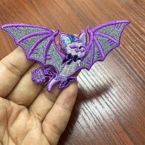 Bat Iron on Patches, Pastel Goth Patches, Bat Patch, Reflective Patches, Creepy Cute Patches ...