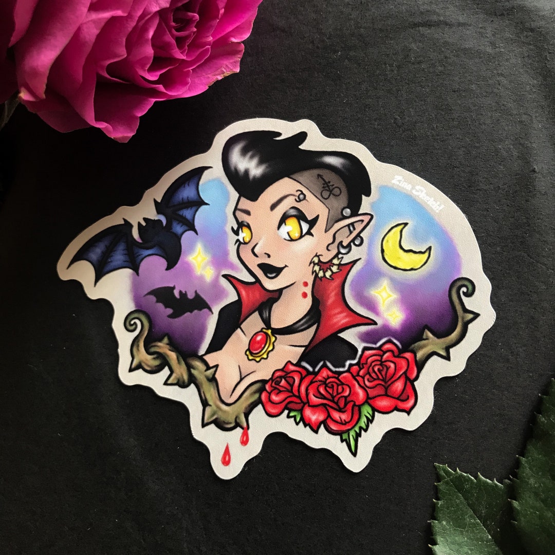 Lady Dracula Magnets, Dracula Art, Vampire Art, Vampire Magnets - Etsy
