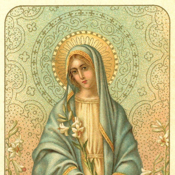 Our Lady of Lilies - Etsy