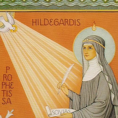 Catholic Coloring Page Saint Hildegard of Bingen Catholic - Etsy Hong Kong