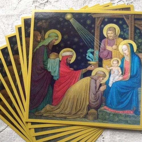 Unique Christmas Card Painted by Benedictine Monks - Etsy