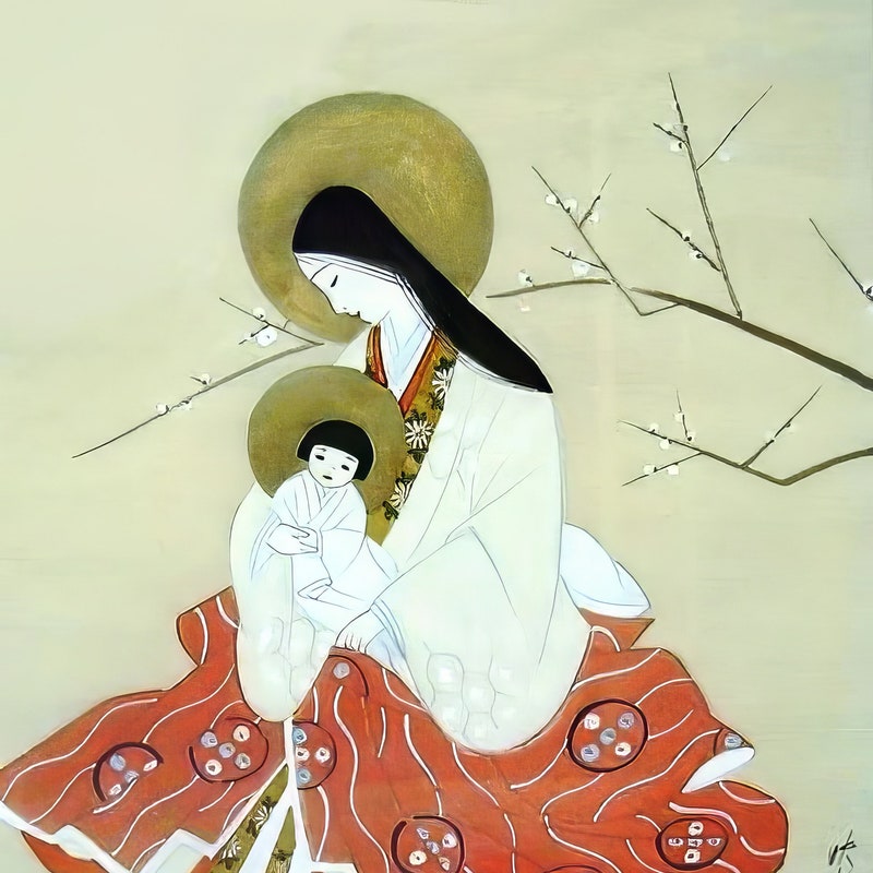 Japanese Art of Jesus - Etsy