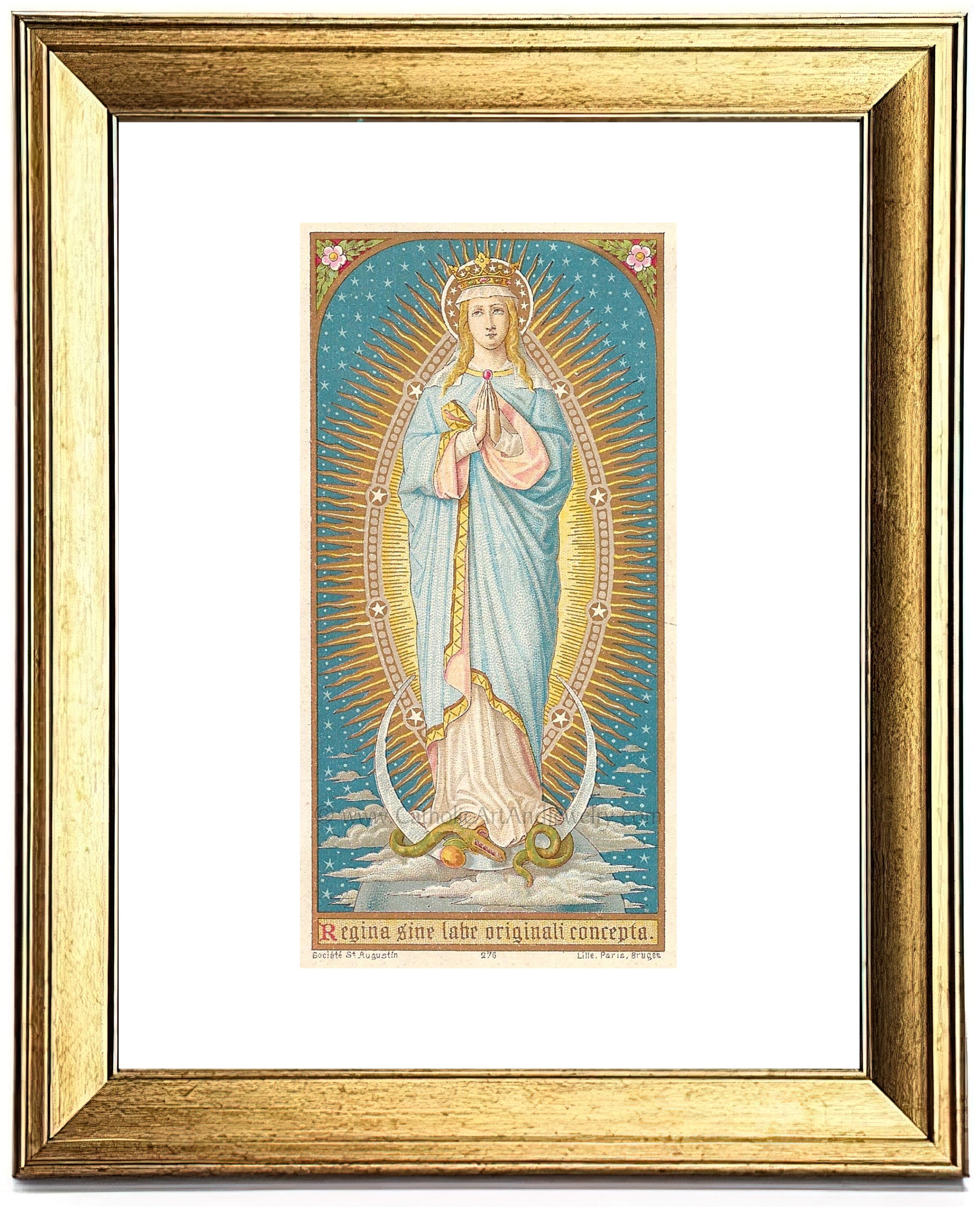 The Immaculate Conception Based on a Vintage Holy Card - Etsy