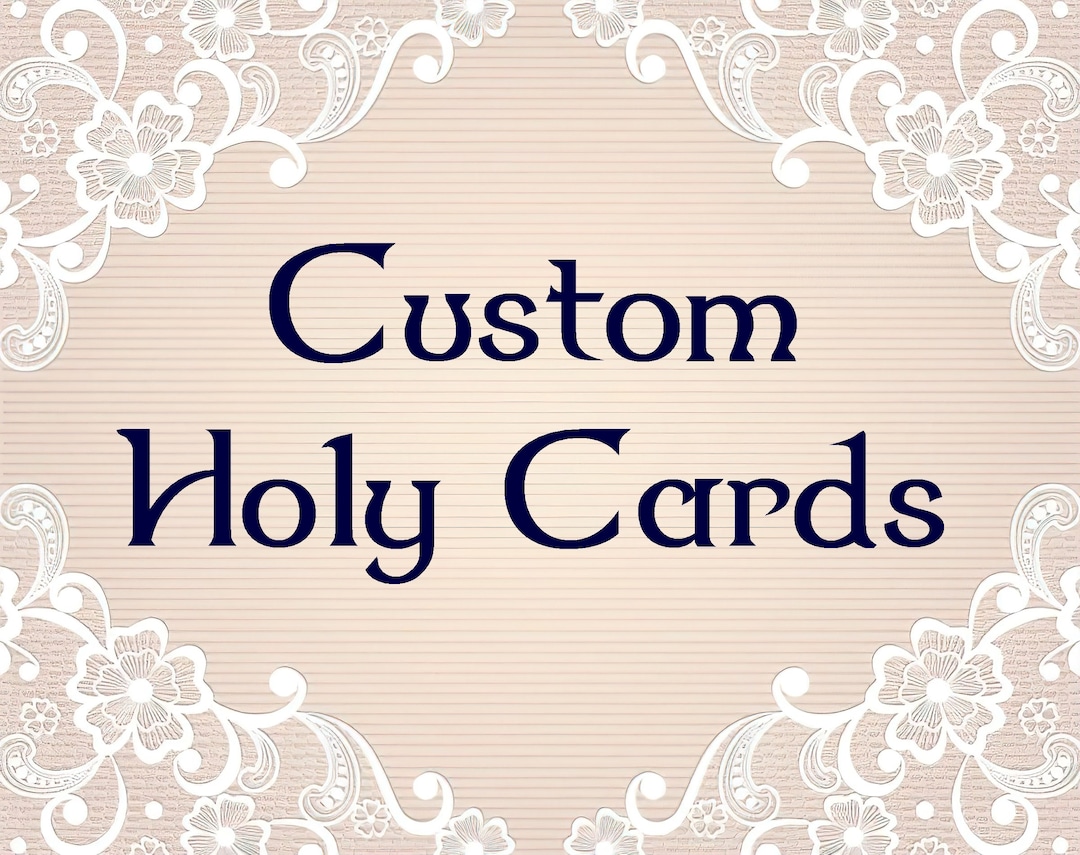 Custom Holy Cards! - Etsy