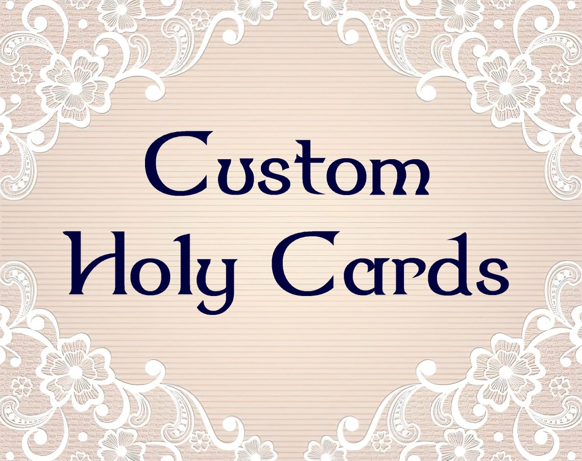 Custom Holy Cards! - Etsy