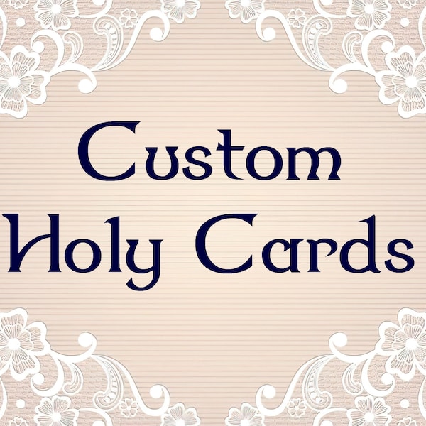 Custom Wedding Prayer Cards - Etsy
