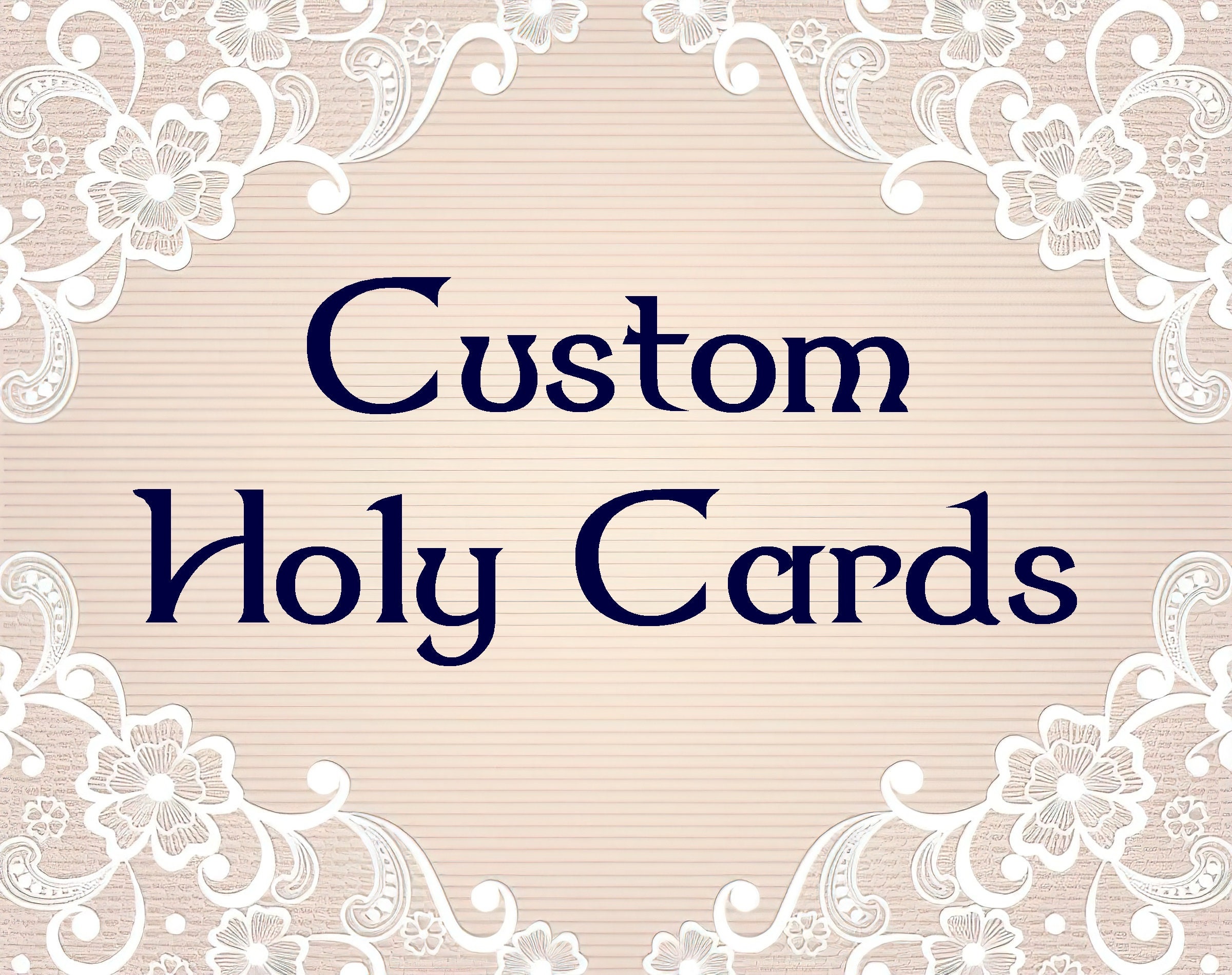 Custom Holy Cards! - Etsy