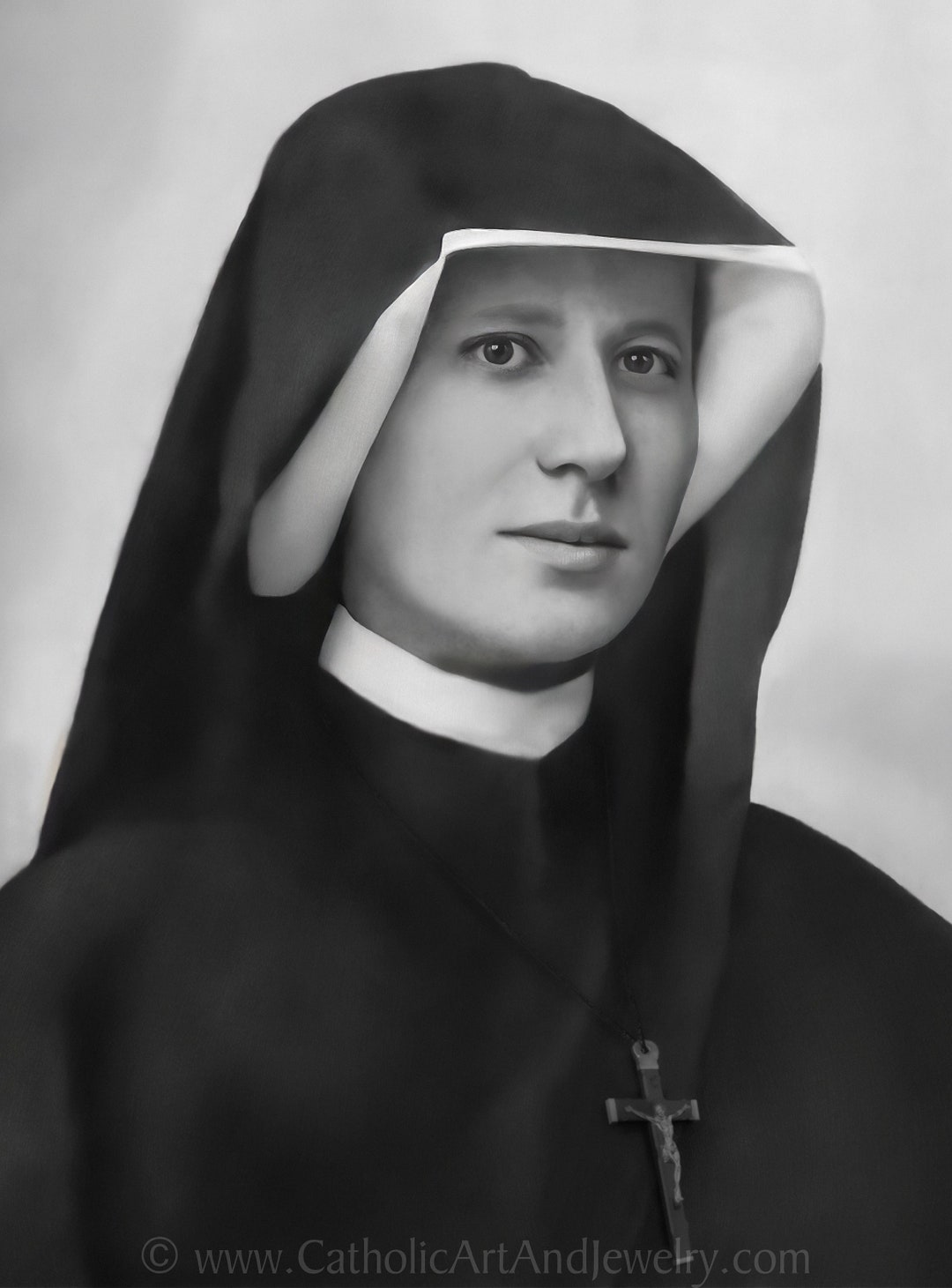 St. Faustina Younger – Exclusive Photo – Catholic Art Print – Archival ...