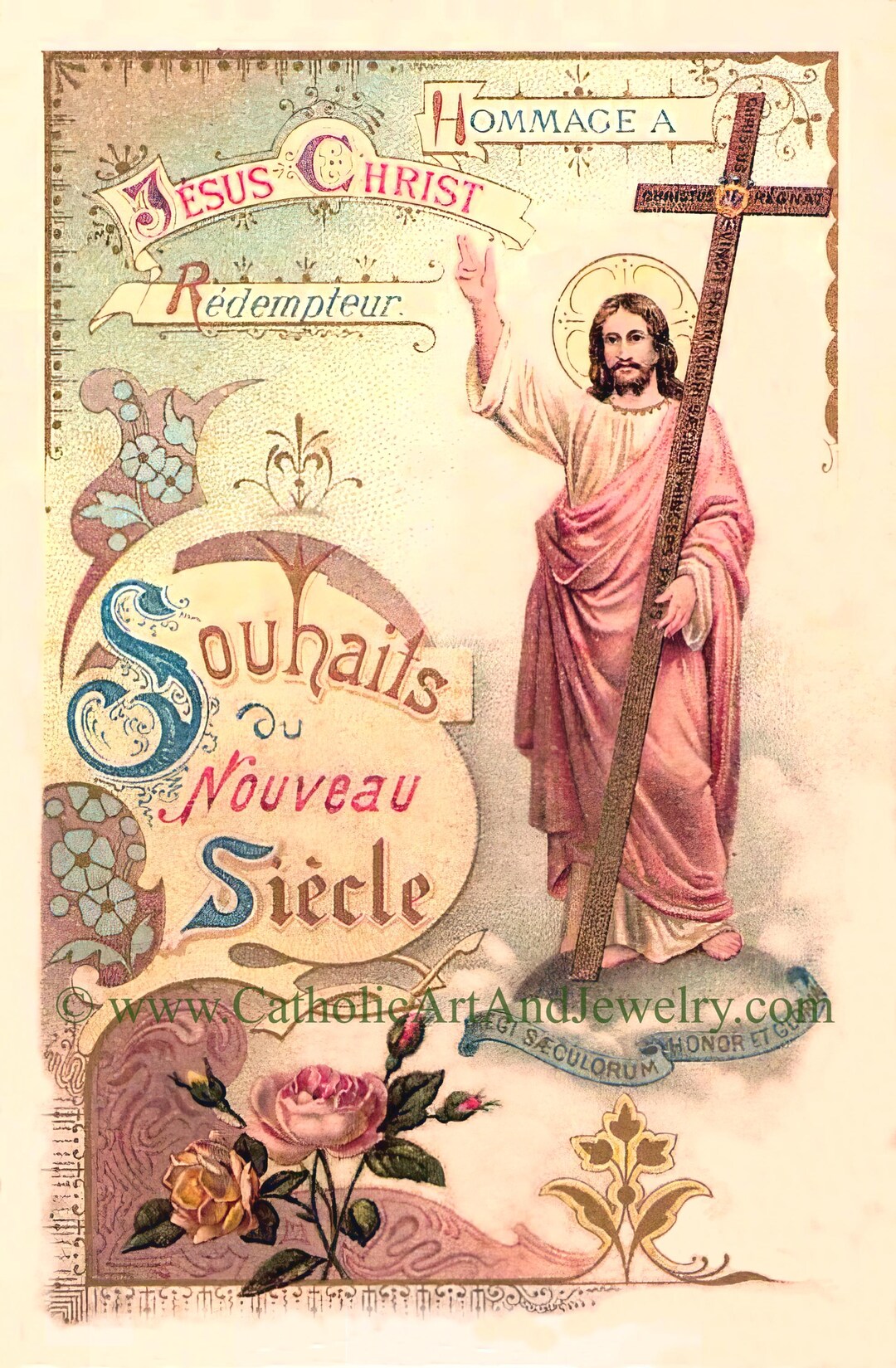 Hope for the New Century – Based on an Easter Holy Card – Catholic Art ...