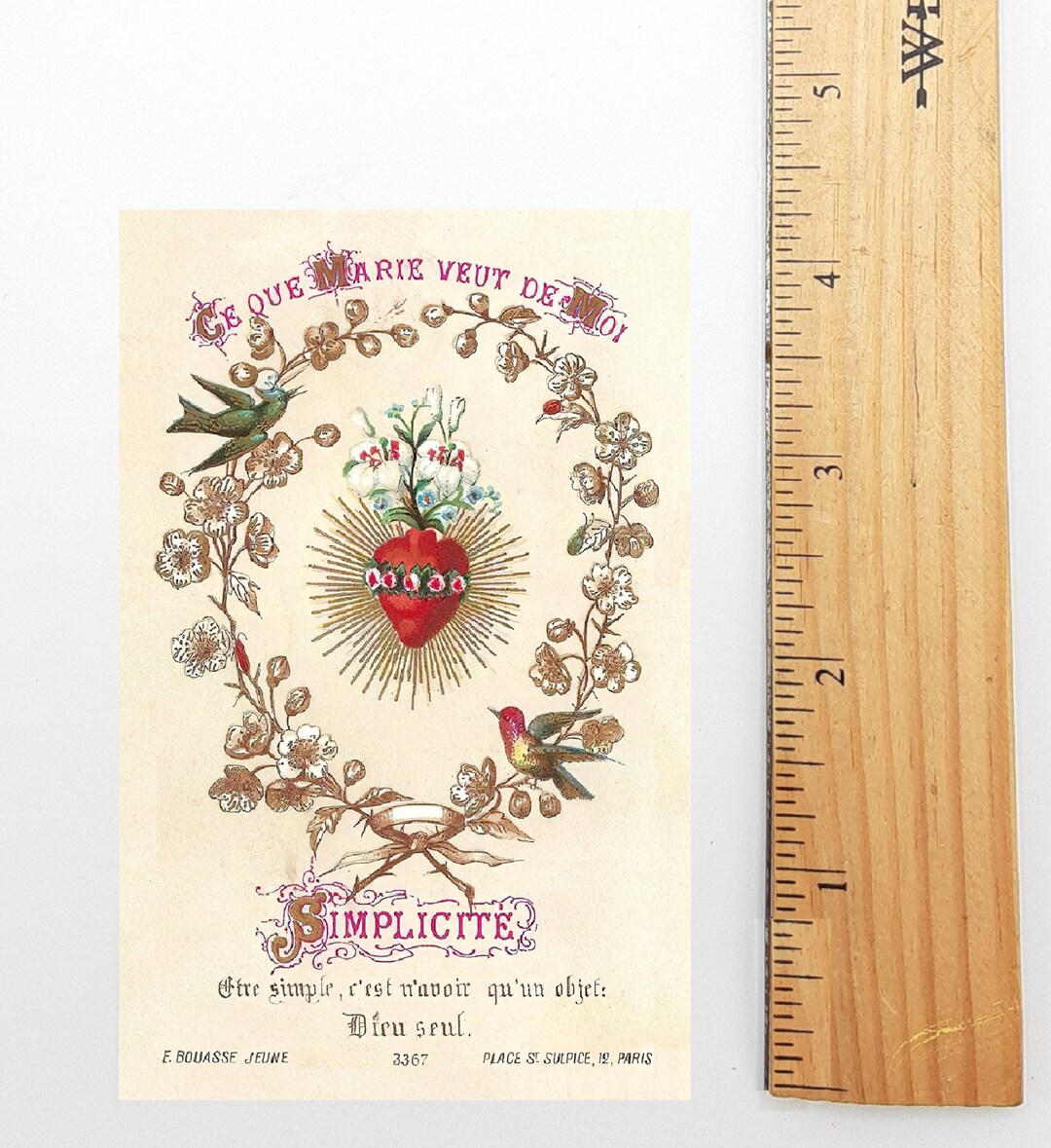Simplicity Holy Card – Pack of 10/100/1000 – Restored Vintage Holy Card ...