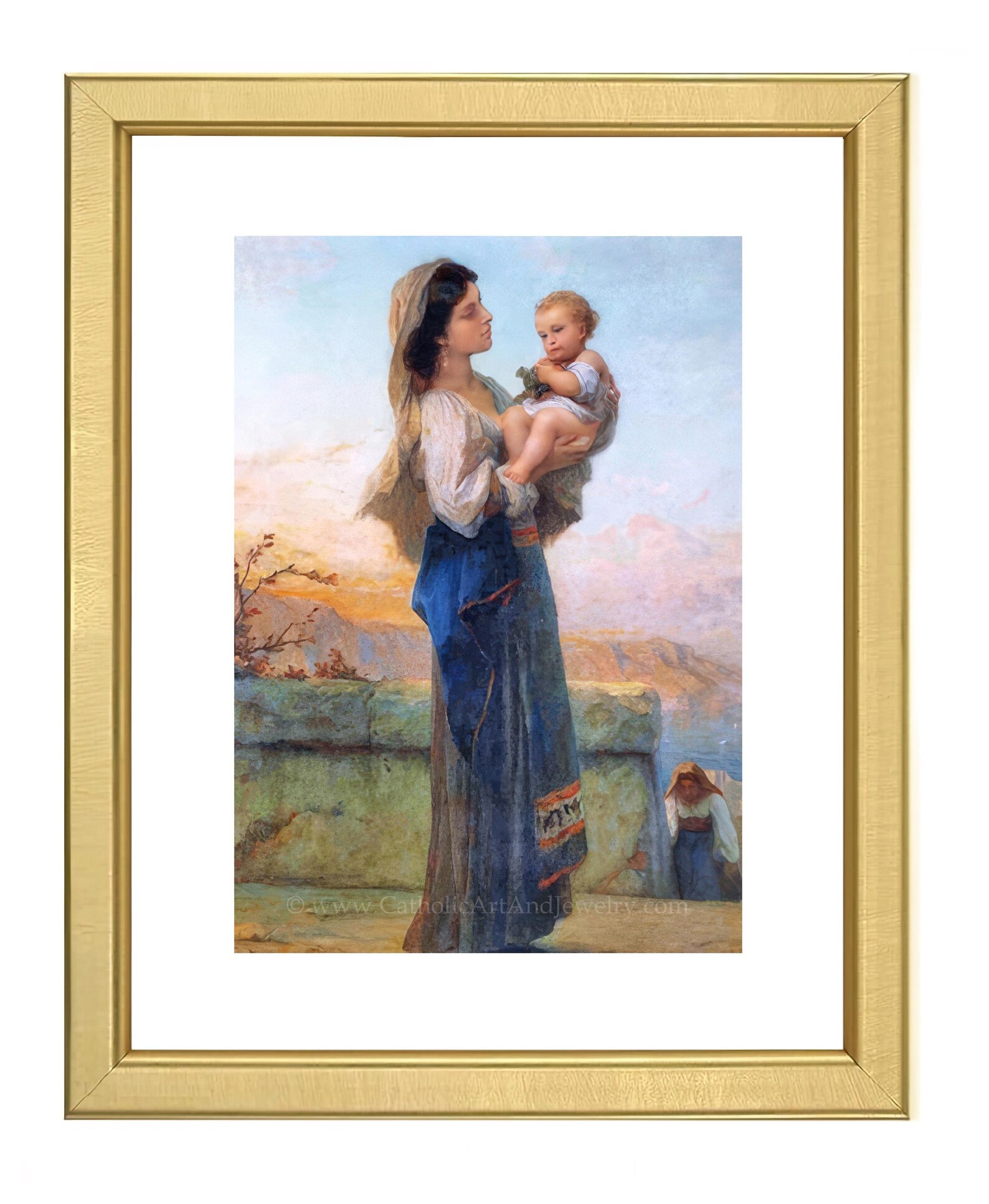 Madonna and Child Print by Adolphe Jourdan - Etsy