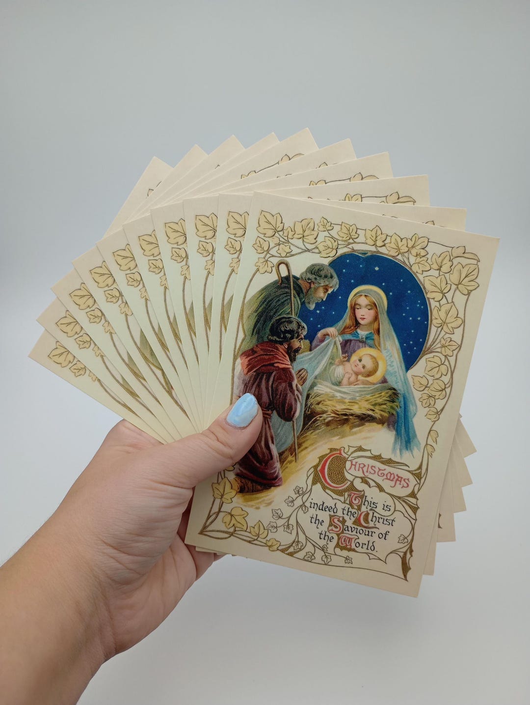 Christmas Postcard – Christ Savior of the World – Envelopes Available ...
