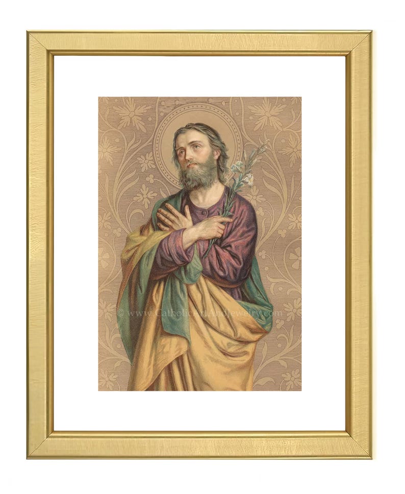 St. Joseph, Pure of Heart – Catholic Art Print – Catholic Fathers Gift ...