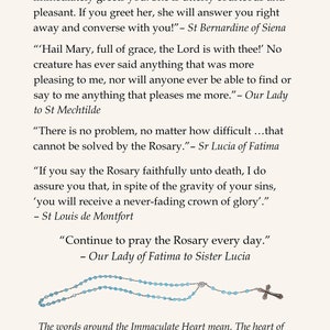 Rosary Holy Card – Pack of 10/100/1000 – Restored Vintage Holy Card - Etsy