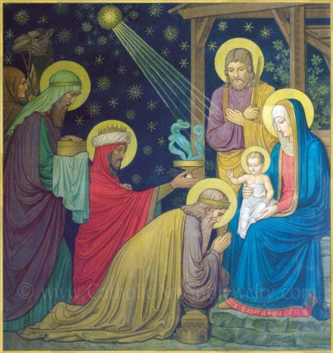 Unique Christmas Card – Painted by Benedictine Monks –religious ...